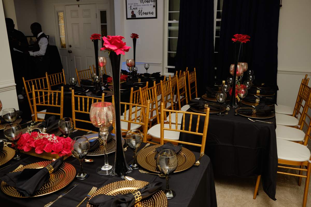 Black, red and gold / Birthday "30th birthday" | Catch My Party