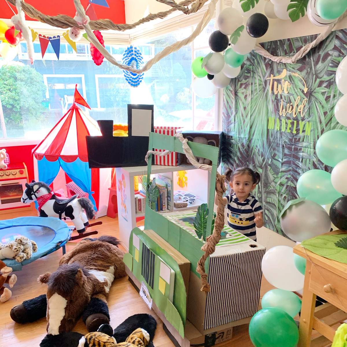 Safari (Jungle) Animals, Circus, and Sharks Birthday Party Ideas ...