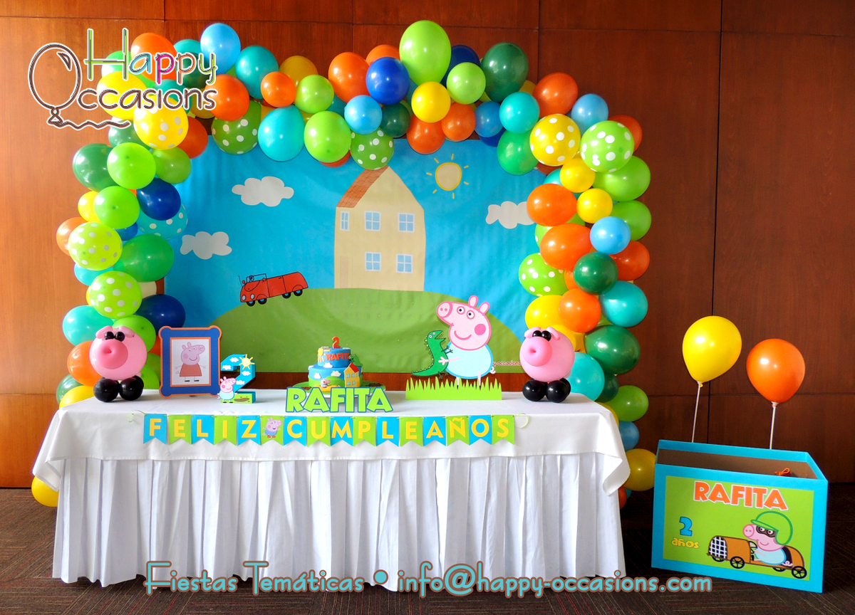 George Pig / Birthday "Rafael's 3th birthday Party" | Catch My Party