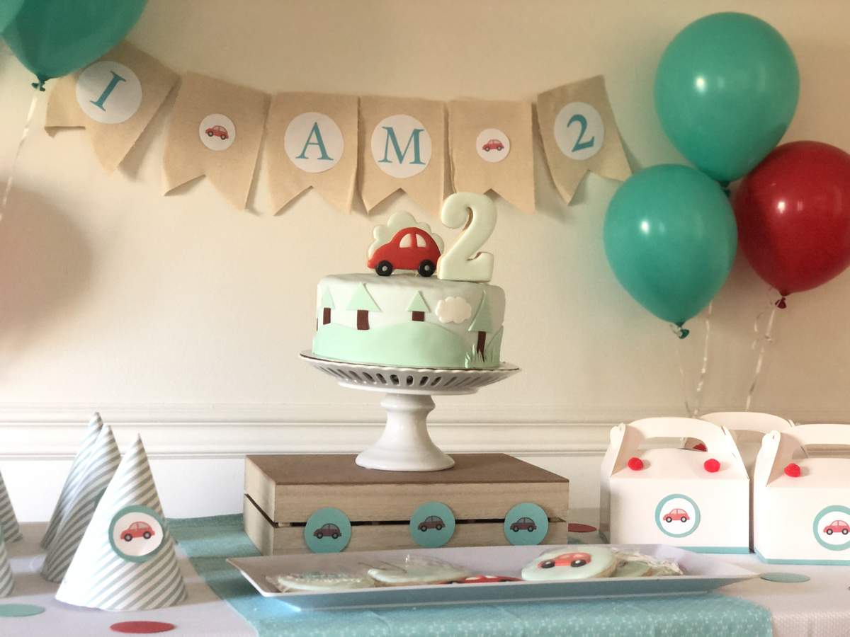 Little Red Car Birthday Party Ideas | Photo 2 of 19 | Catch My Party