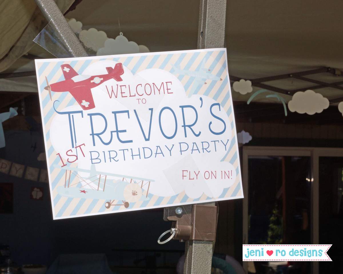 Vintage Aviator, Airplanes Birthday Party Ideas | Photo 2 of 32 | Catch ...