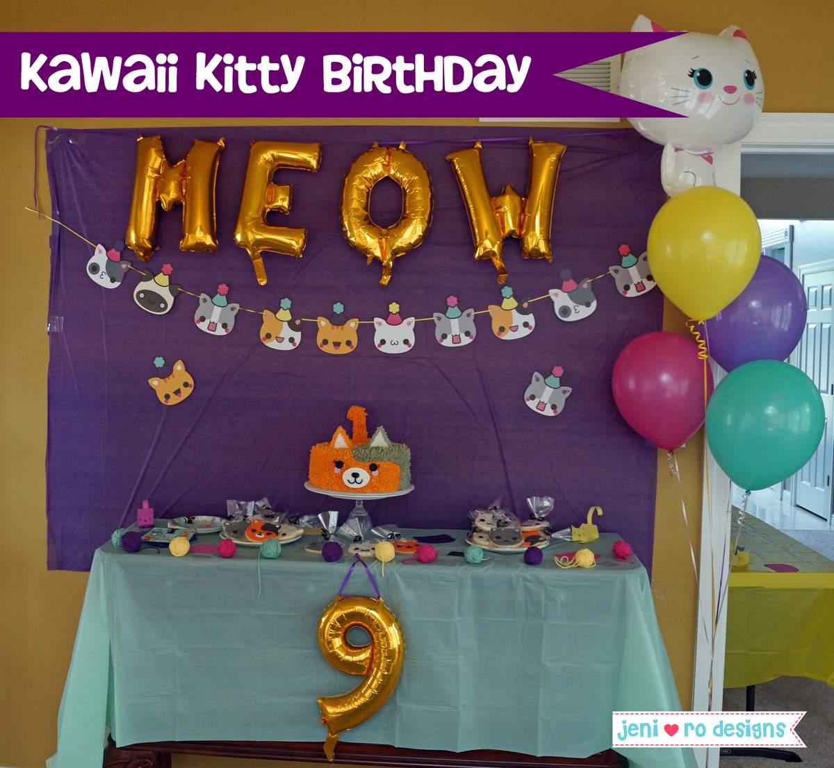 Cats, Kawaii Kitty, Kittens / Birthday "Kawaii Kitty 9th Birthday ...