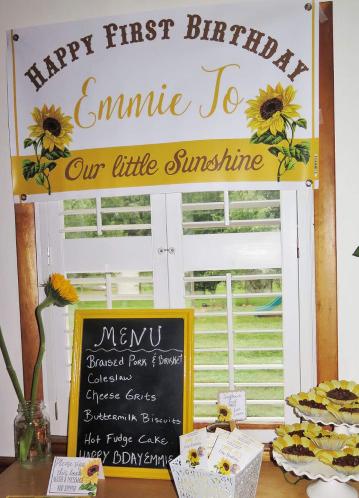 Sunflowers Birthday Party Ideas | Photo 6 of 7 | Catch My Party