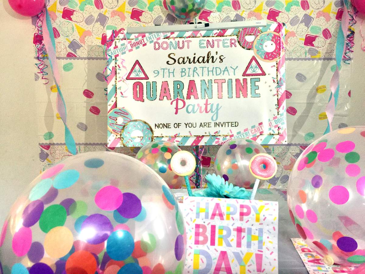 Quarantine Donut Party Birthday Party Ideas | Photo 1 of 3 | Catch My Party
