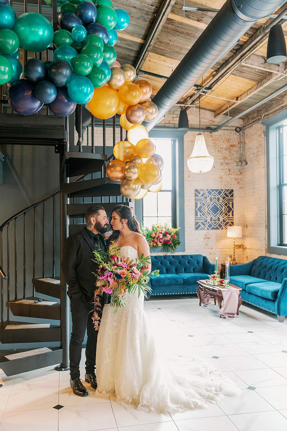 Modern Tropical Warehouse Chic Wedding Party Ideas | Photo 108 of 142 ...