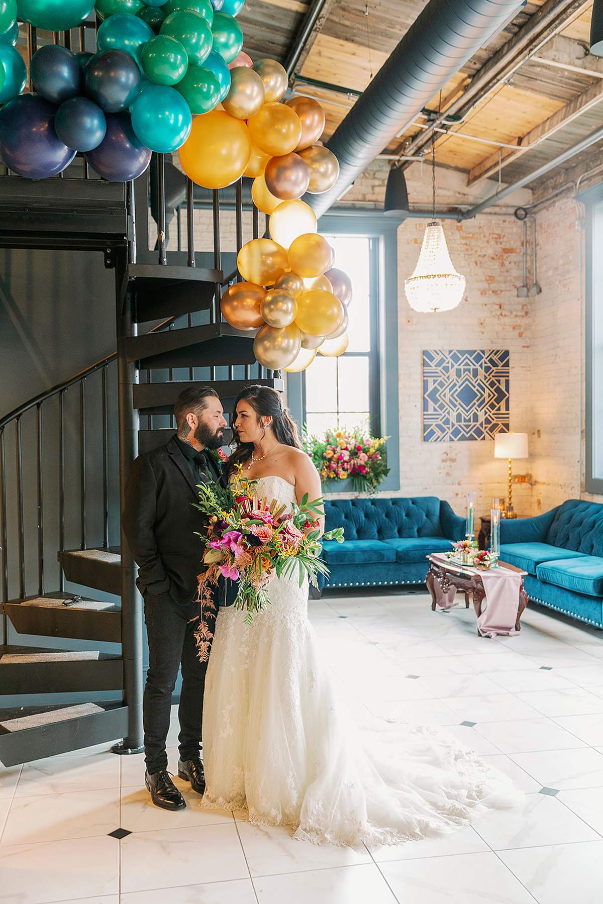 Modern Tropical Warehouse Chic Wedding Party Ideas | Photo 108 of 142 ...