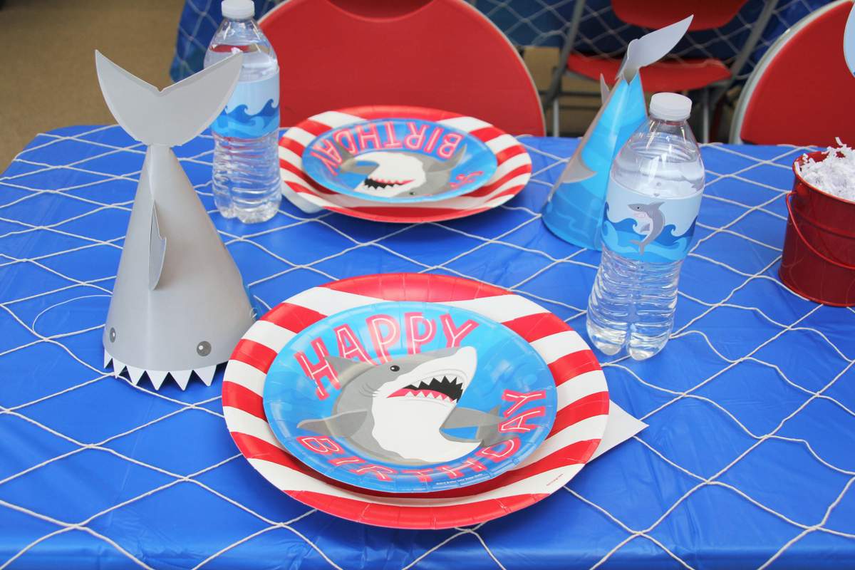 Sharks Birthday Party Ideas | Photo 3 of 25 | Catch My Party