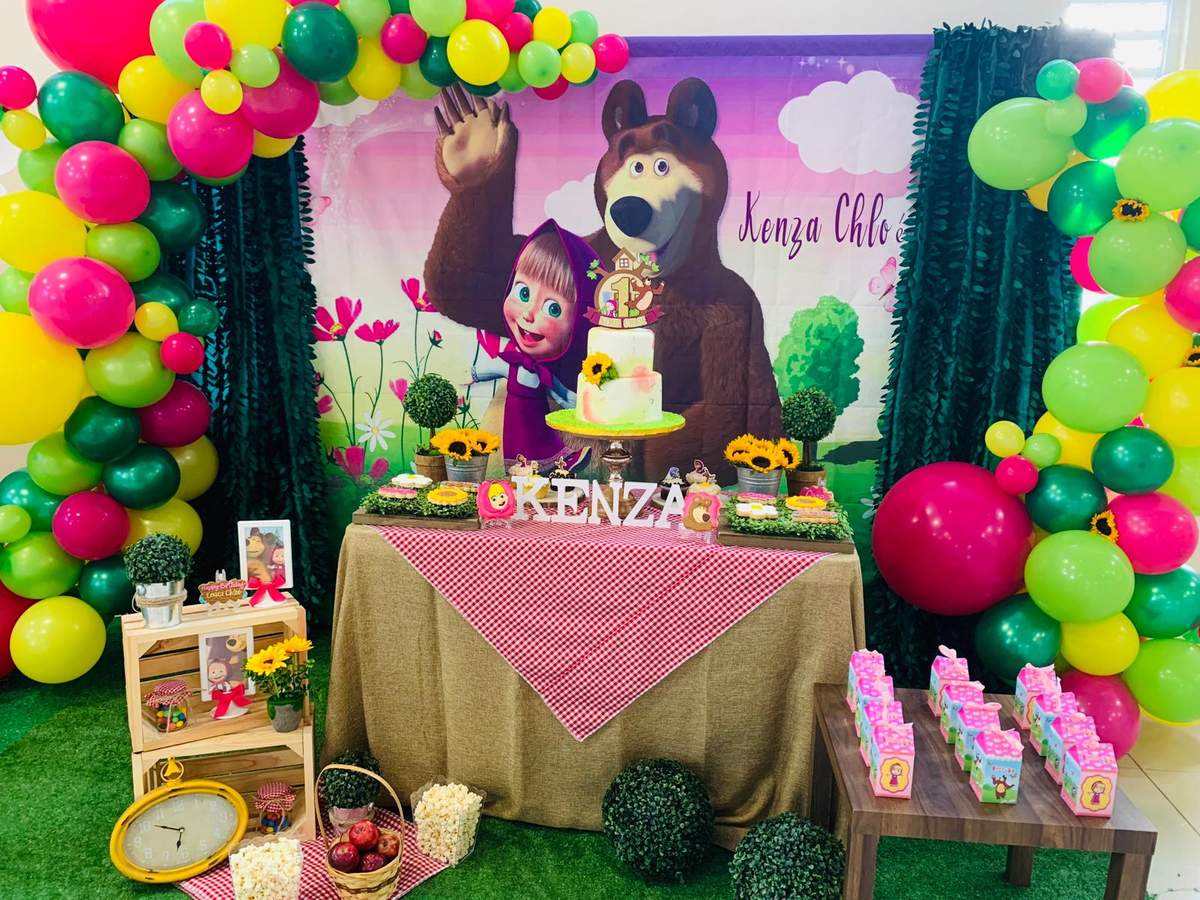 Masha and the bear Birthday Party Ideas | Photo 3 of 22 | Catch My Party