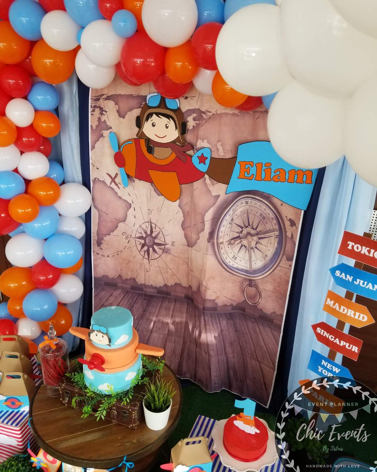 Baby Pilot Birthday Party Ideas | Photo 1 of 4 | Catch My Party