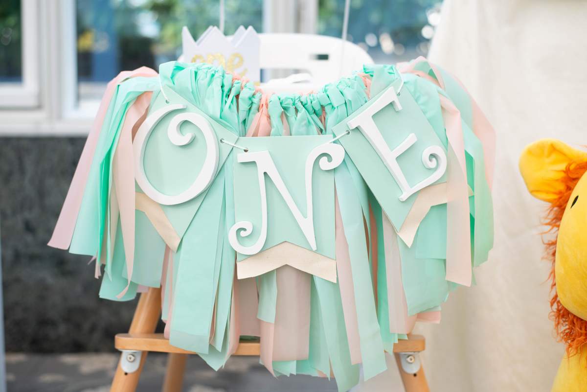 Pastel Wild One aka Party Animals Theme Birthday Party Ideas | Photo 4 ...