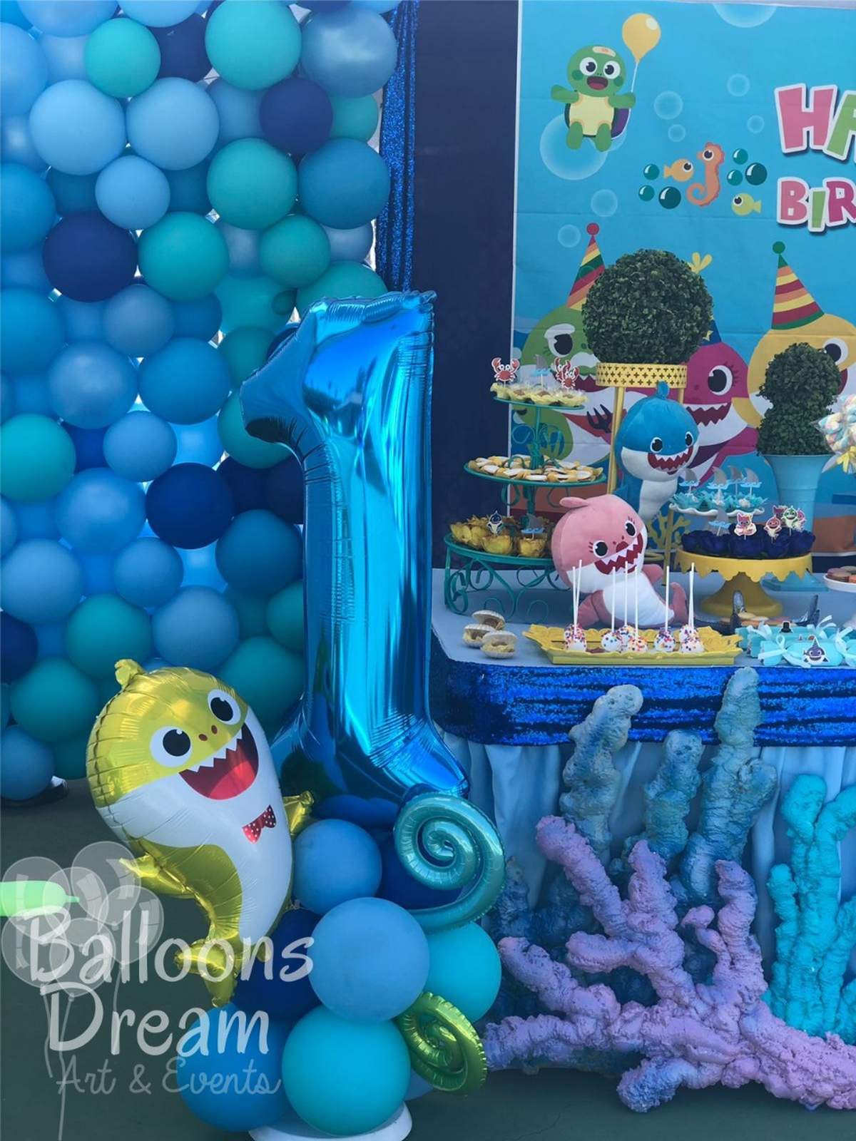Baby Shark Birthday Party Ideas | Photo 1 of 13 | Catch My Party