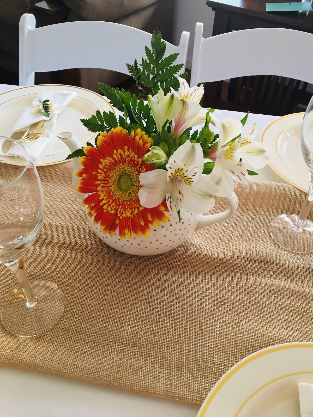 Spring Flowers and Tea Pots Farewell Party Party Ideas | Photo 9 of 10 ...