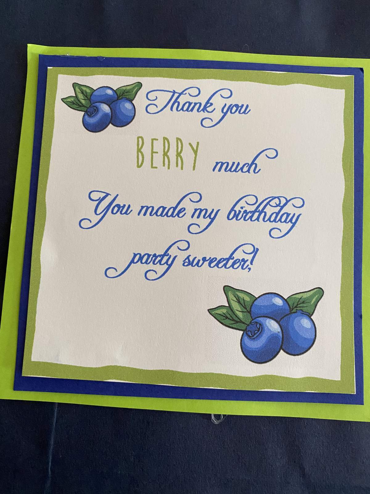 Blueberry Birthday Party Ideas | Photo 16 of 37 | Catch My Party