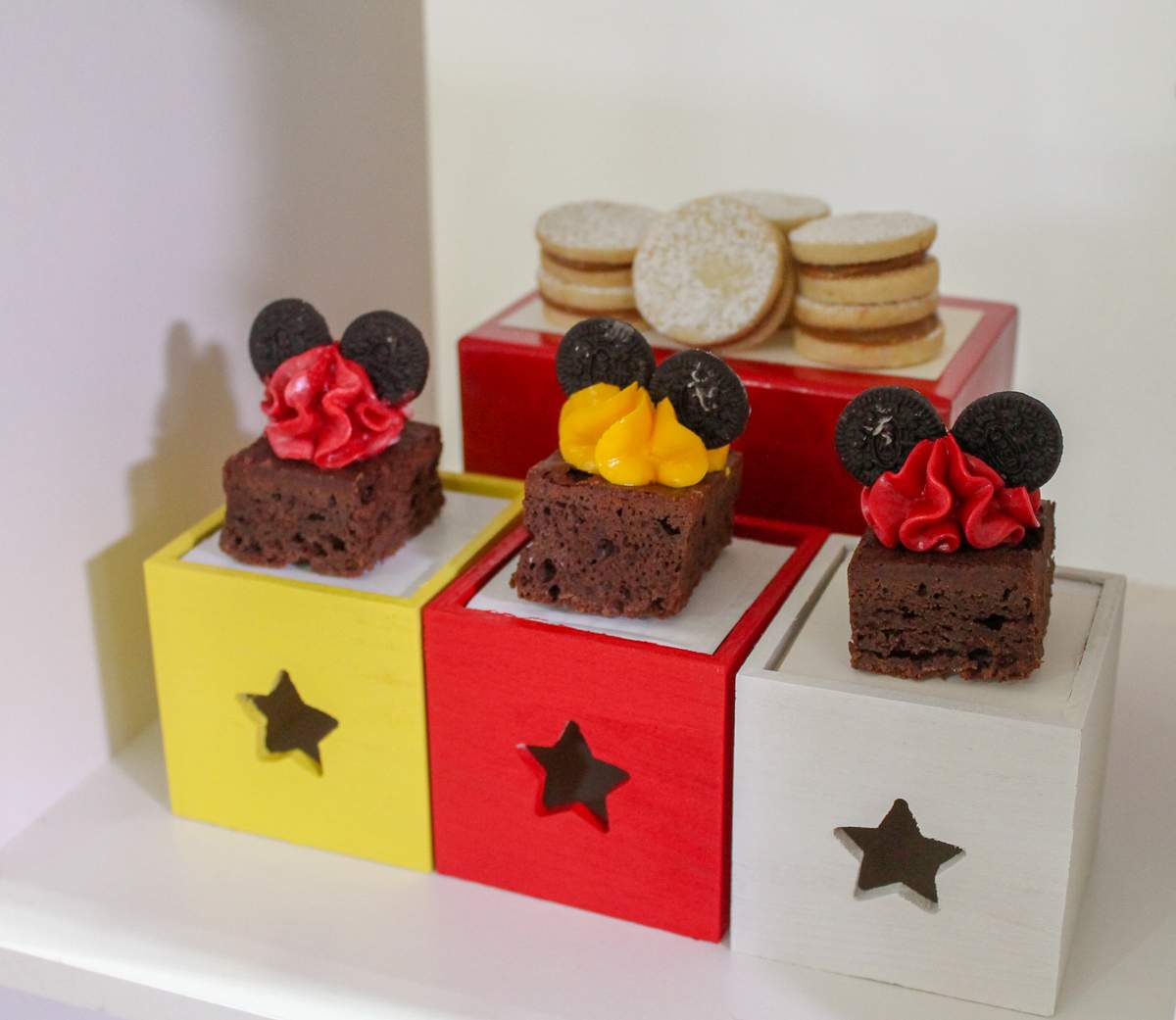 Mickey Mouse, Stars, circles Birthday Party Ideas | Photo 16 of 21 ...