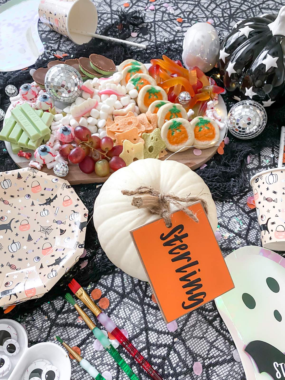 Pumpkin Painting Party Halloween Party Ideas | Photo 15 of 19 | Catch ...