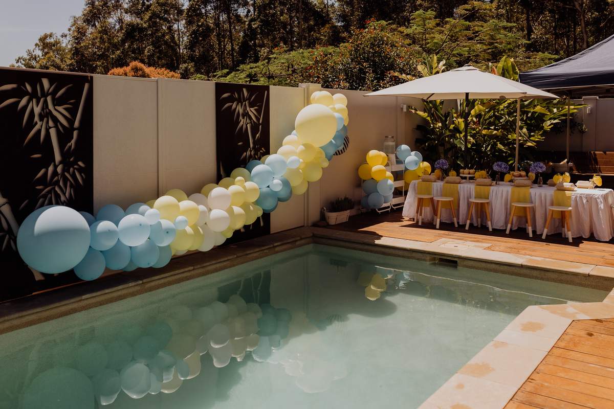Lemon pool party Birthday Party Ideas | Photo 13 of 21 | Catch My Party