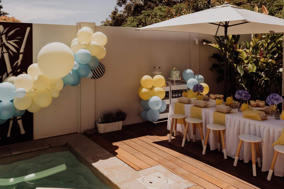 Lemon pool party Birthday Party Ideas | Photo 13 of 21 | Catch My Party