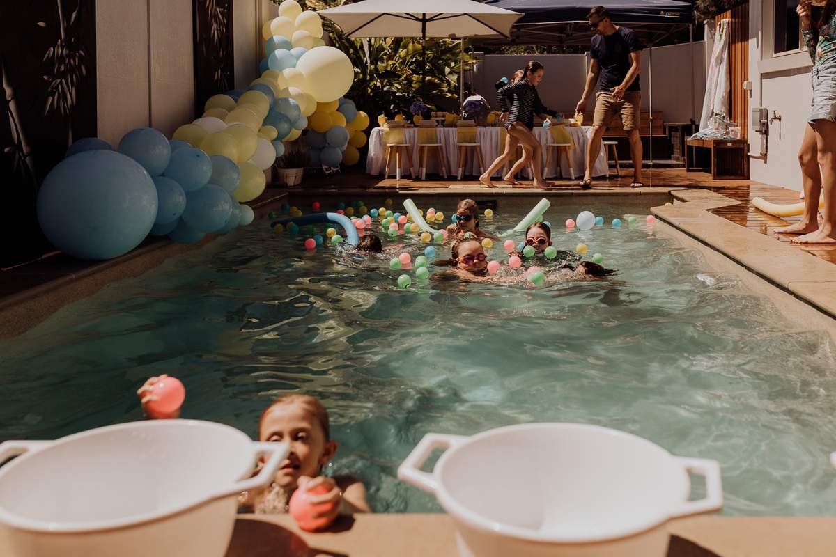 Lemon pool party Birthday Party Ideas | Photo 13 of 21 | Catch My Party