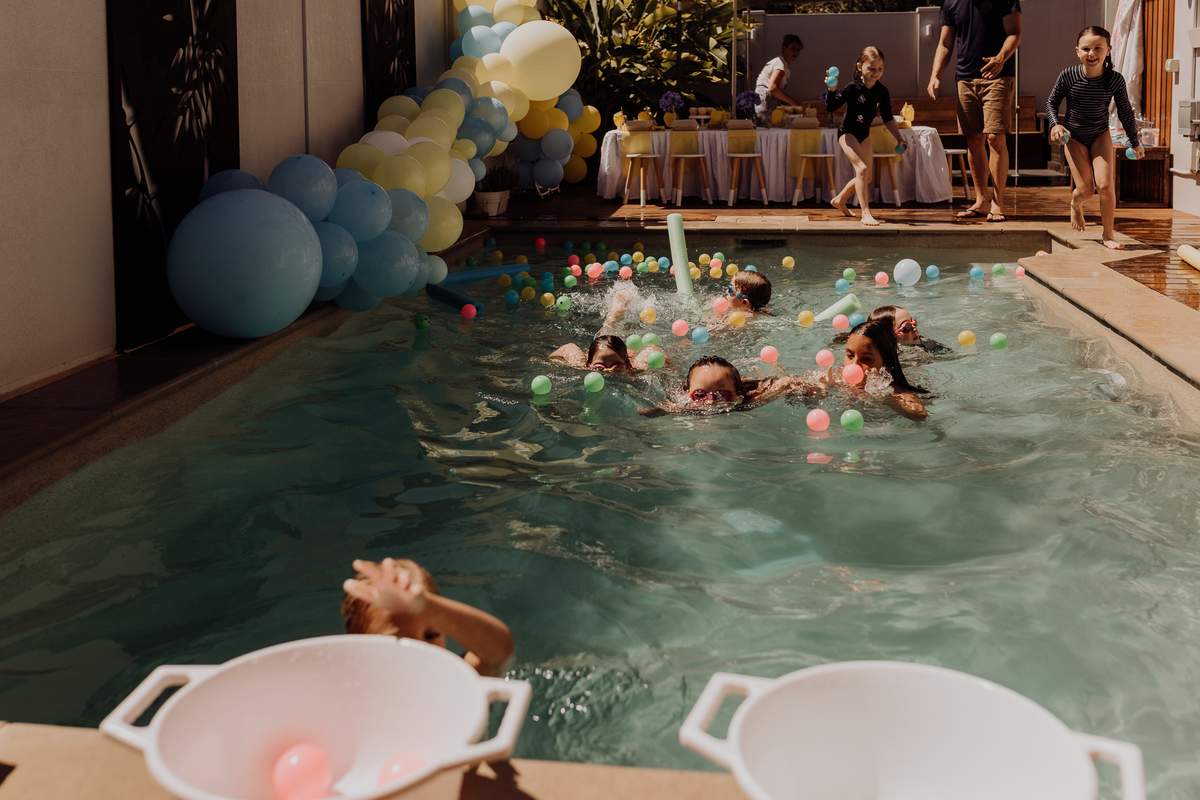 Lemon pool party Birthday Party Ideas | Photo 13 of 21 | Catch My Party