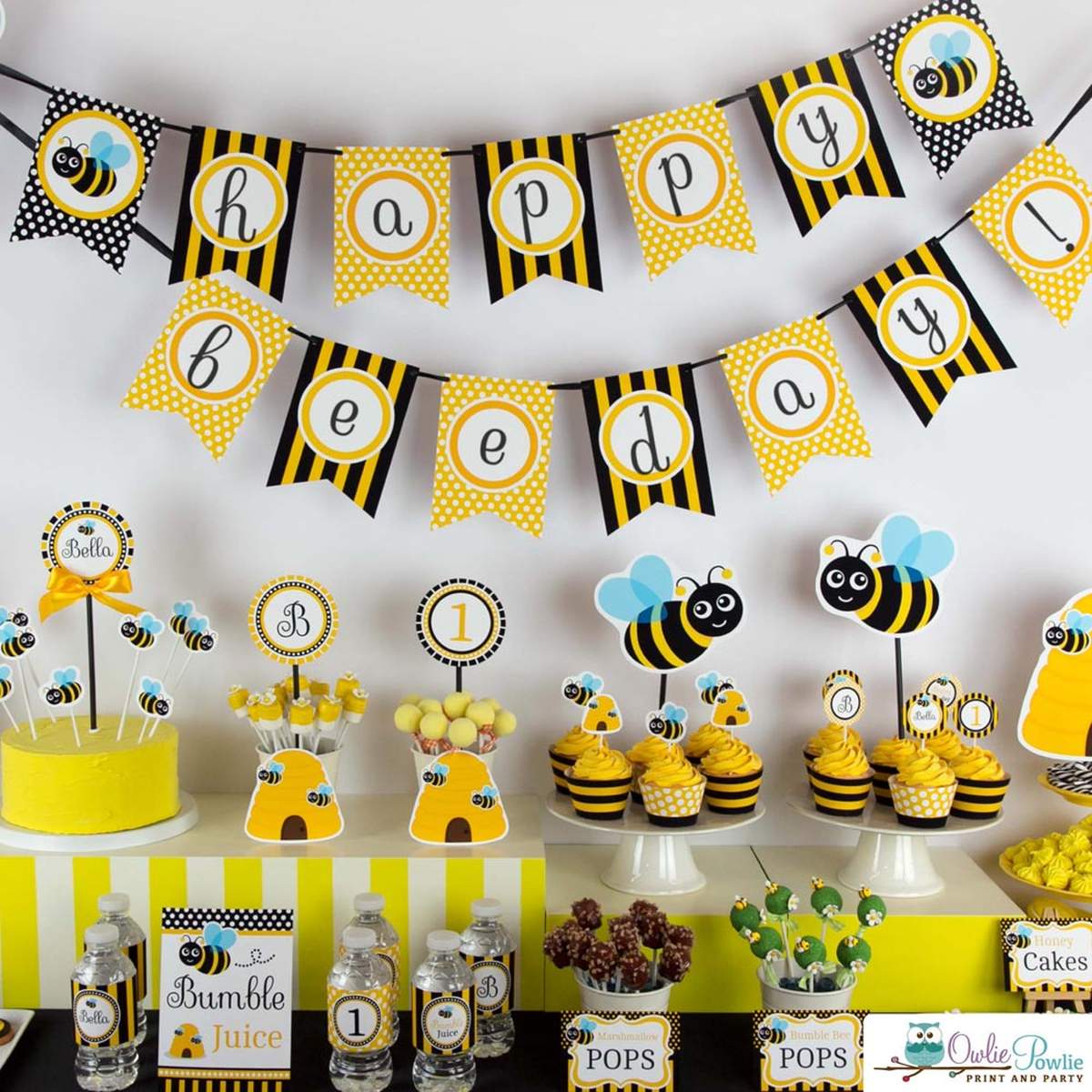 Bumble Bees Birthday Party Ideas | Photo 15 of 23 | Catch My Party