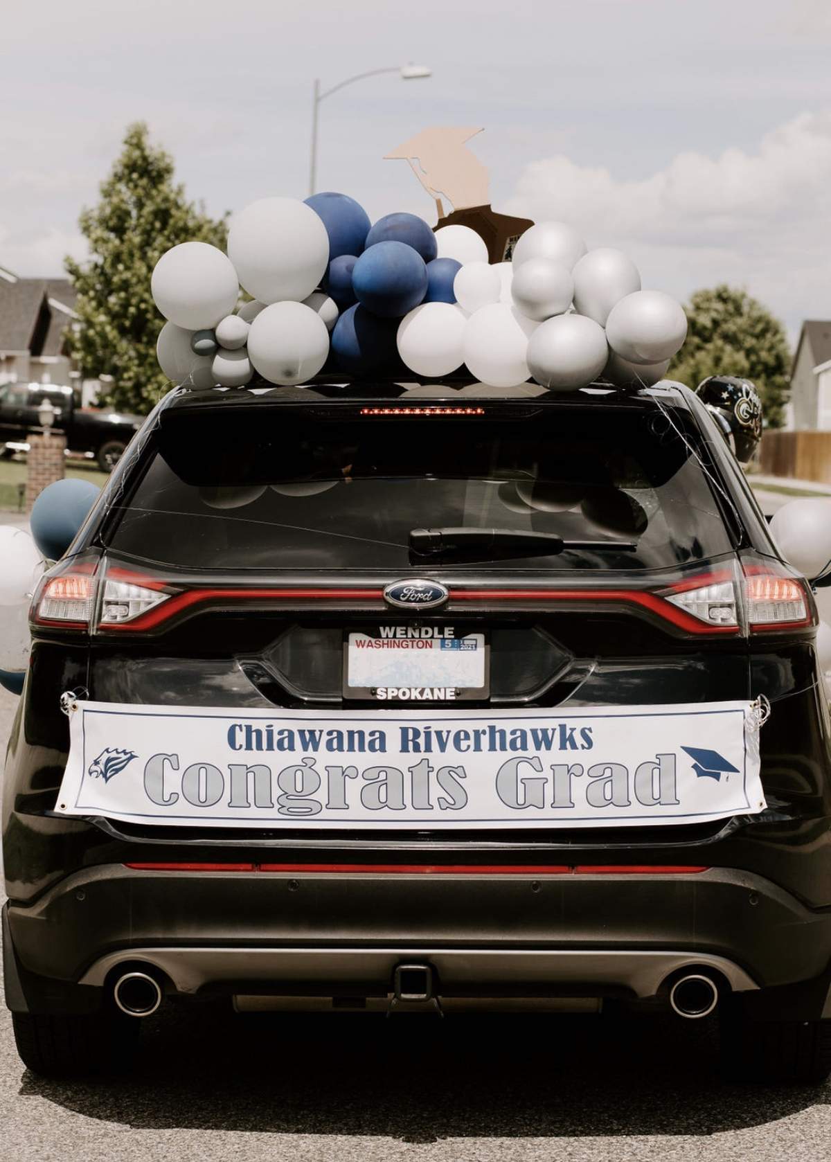 Navy/Silver Graduation/End of School Party Ideas | Photo 1 of 32 ...