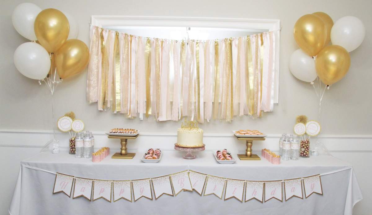 Golden Party Birthday Party Ideas | Photo 24 of 25 | Catch My Party