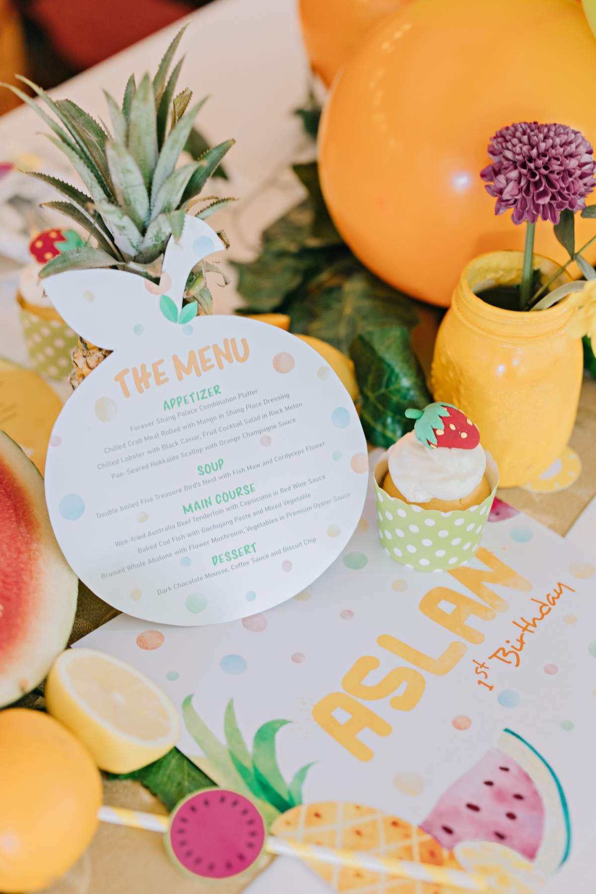 Fruity theme party Birthday Party Ideas | Photo 3 of 16 | Catch My Party