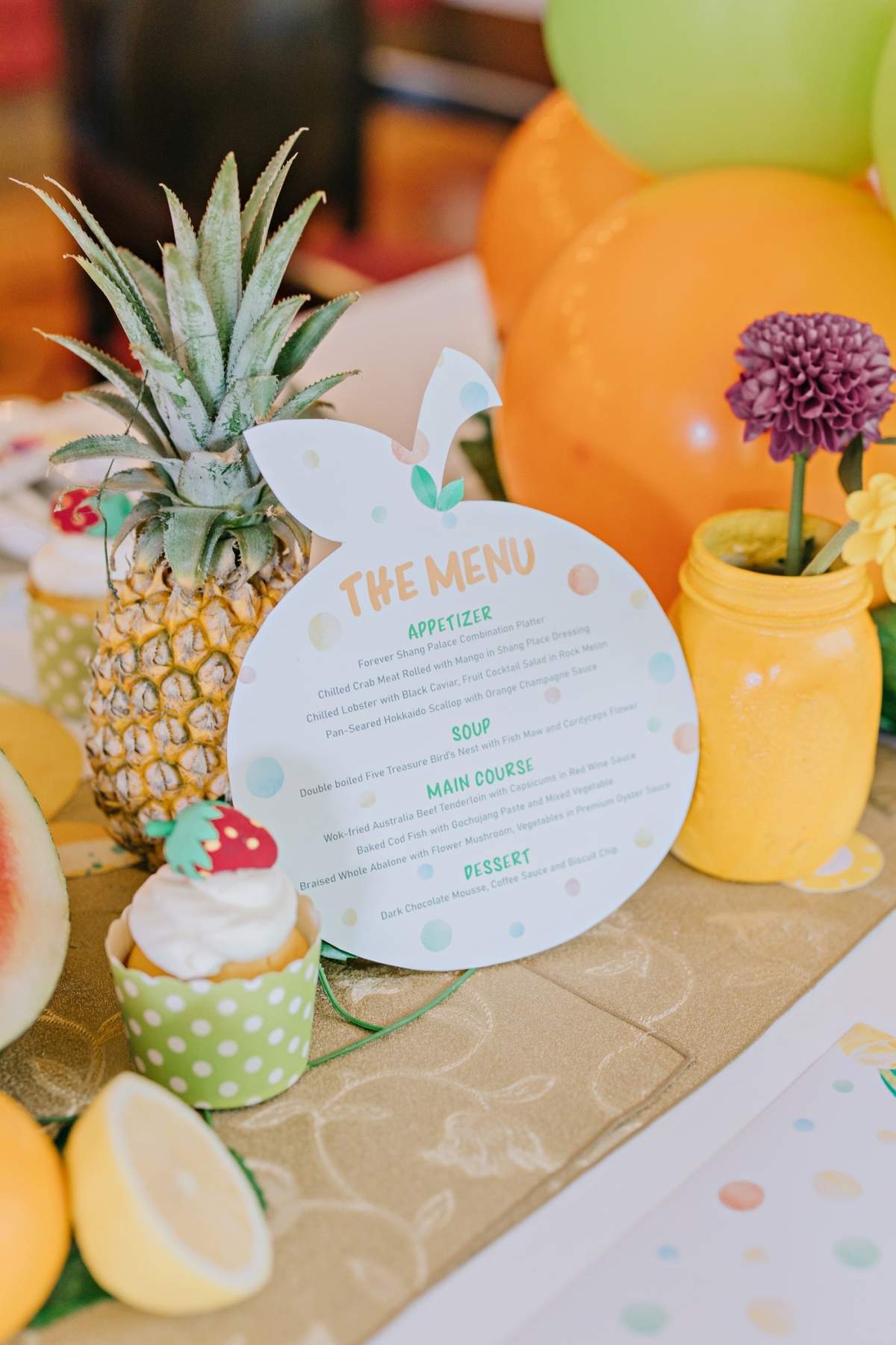 Fruity theme party Birthday Party Ideas | Photo 7 of 16 | Catch My Party