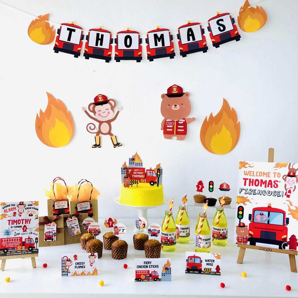 Fire Truck Birthday Party Ideas | Photo 3 of 28 | Catch My Party