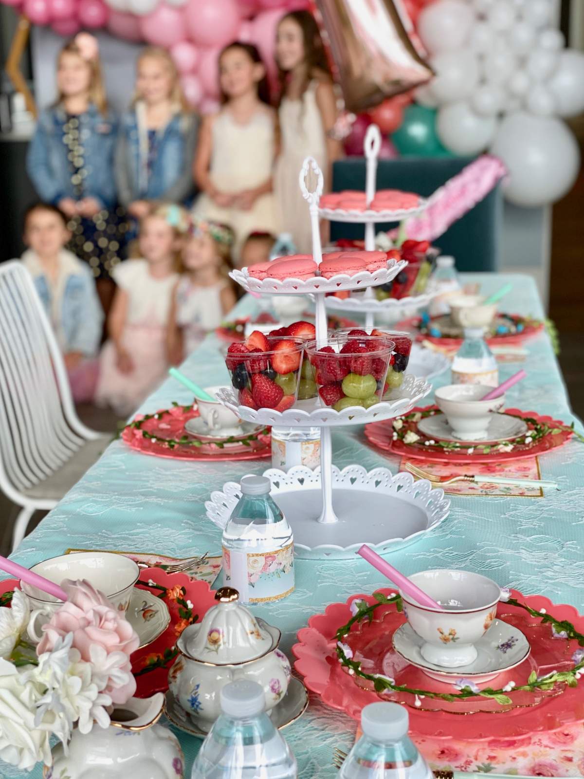 Floral Spa & Tea Party Birthday Party Ideas | Photo 1 of 28 | Catch My ...