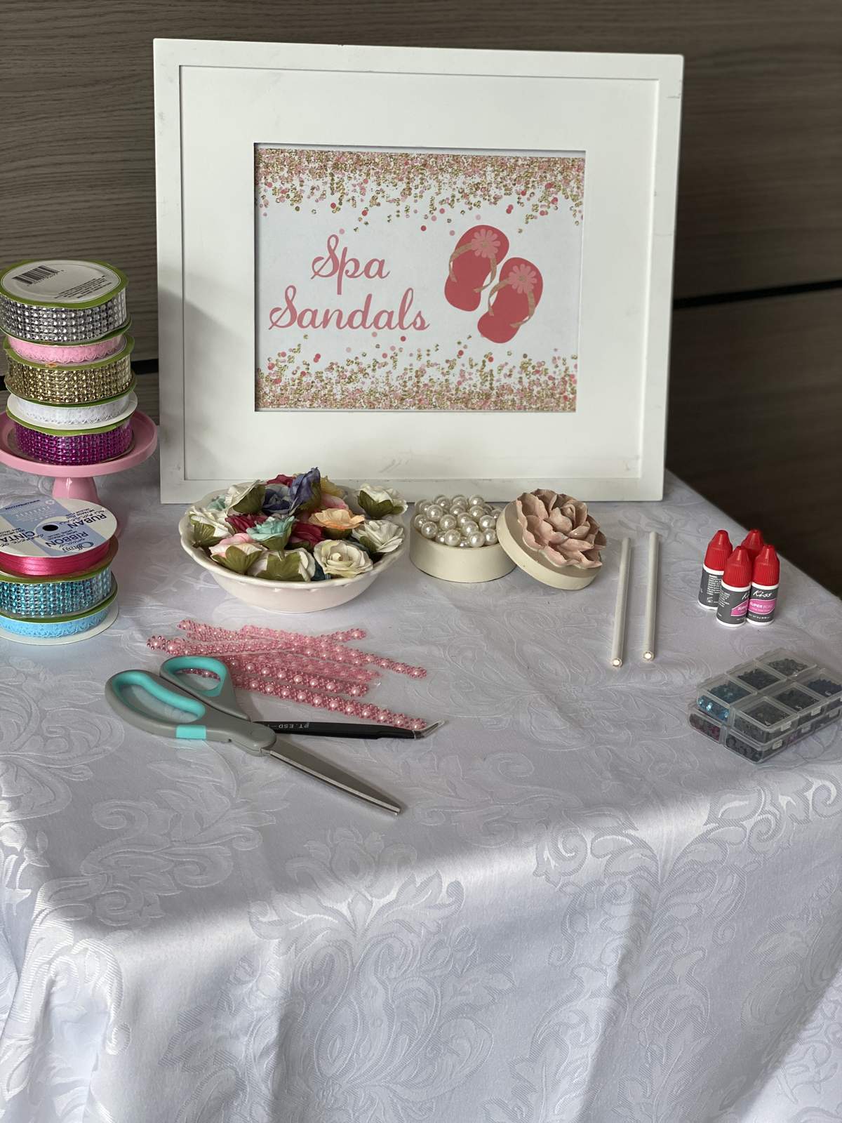 Floral Spa & Tea Party Birthday Party Ideas | Photo 2 of 28 | Catch My ...