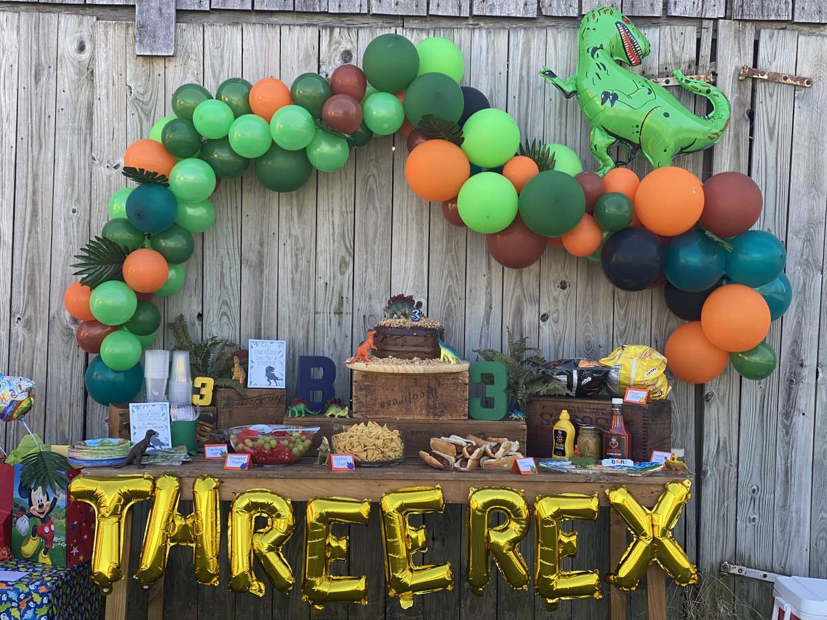Dinosaur / Birthday "Barrett’s Three-Rex Party! " | Catch My Party