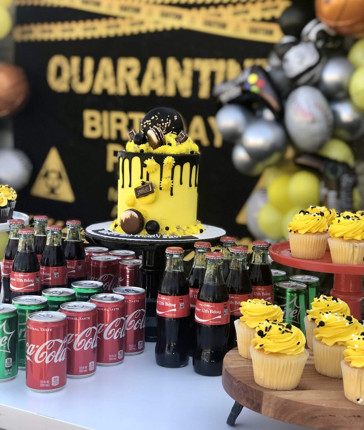 Quarantine birthday party with baseball & basketball touch! / Birthday ...