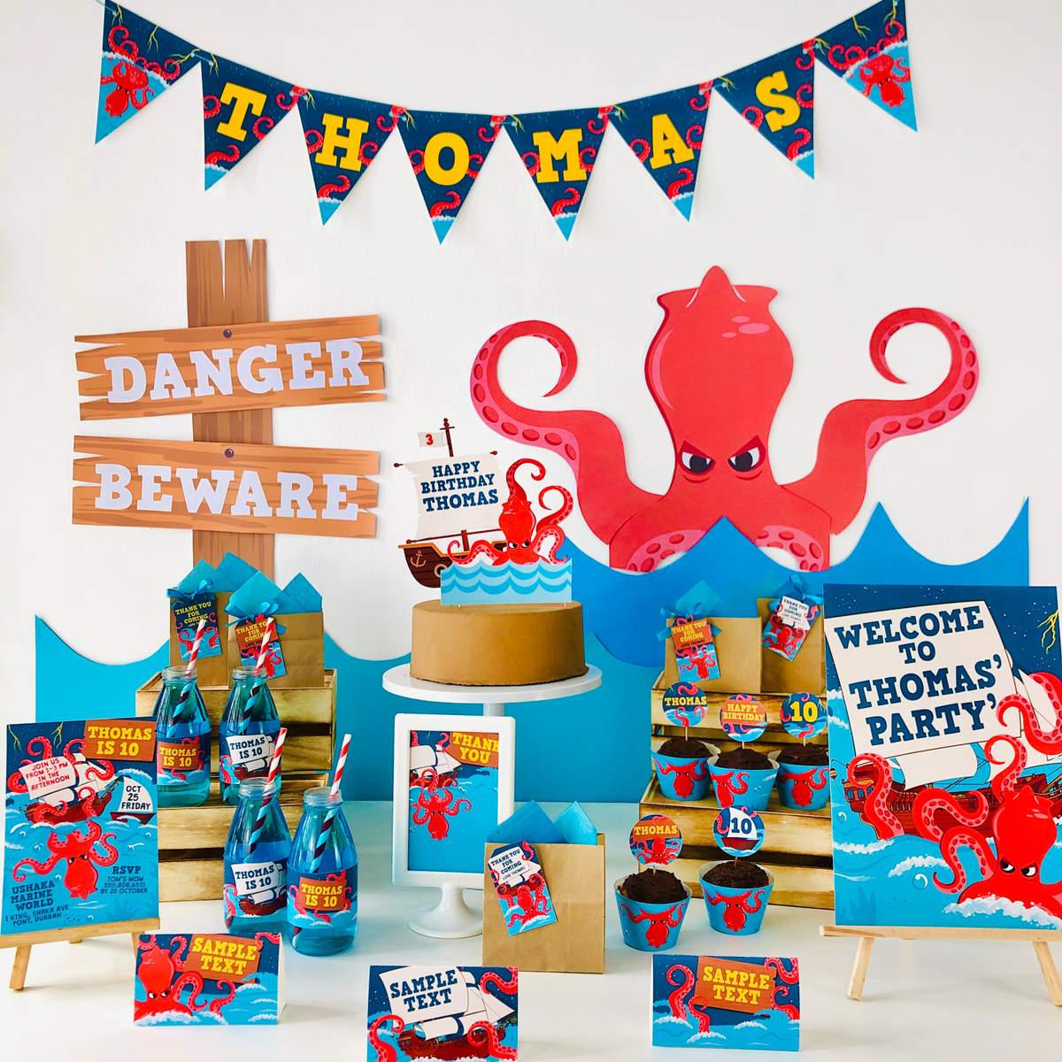 Kraken Octopus Birthday Party Ideas | Photo 1 of 27 | Catch My Party