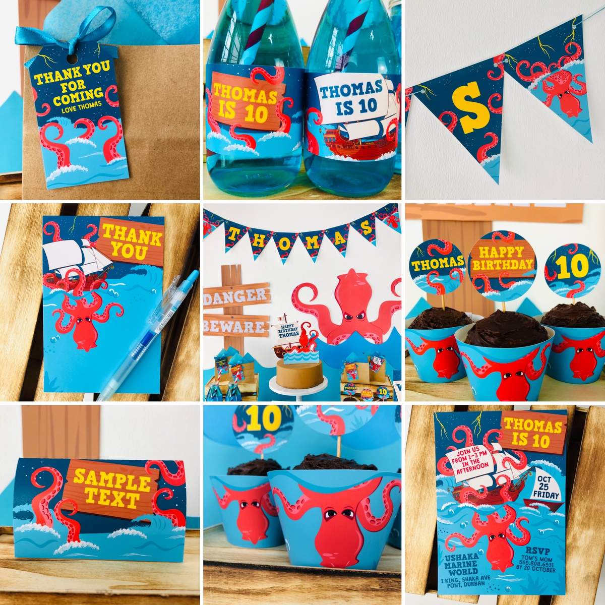 Kraken Octopus Birthday Party Ideas | Photo 1 of 27 | Catch My Party