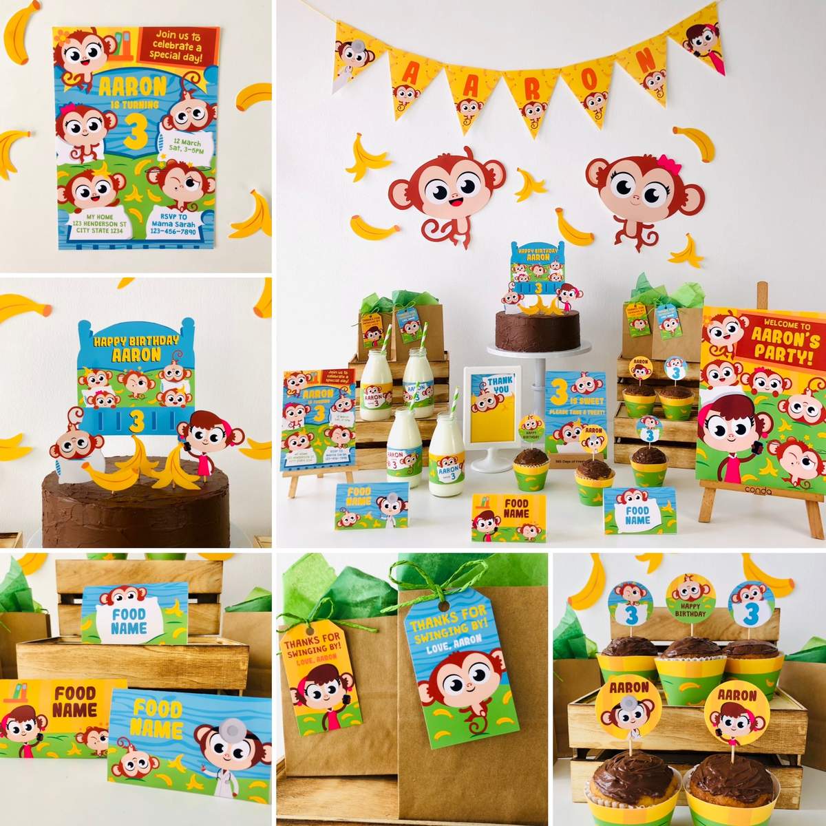 Five Little Monkeys / Birthday "Five Little Monkeys Party" | Catch My Party