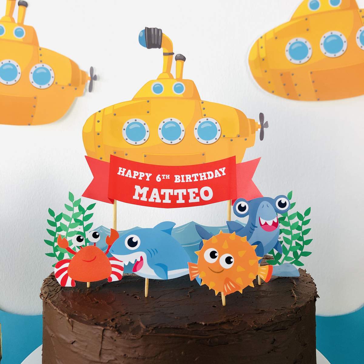 Yellow Submarine Birthday Party Ideas | Photo 48 of 50 | Catch My Party