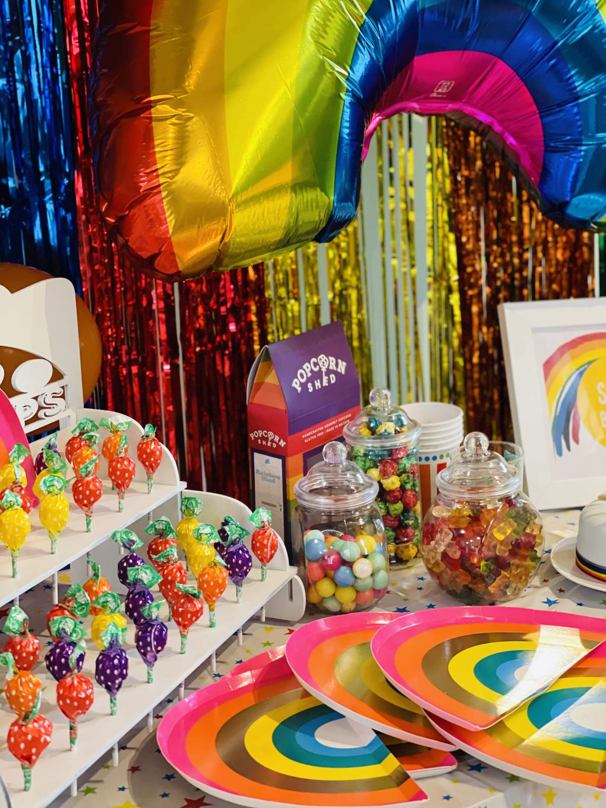 Rainbow Birthday Party Ideas Photo 1 Of 15 Catch My Party