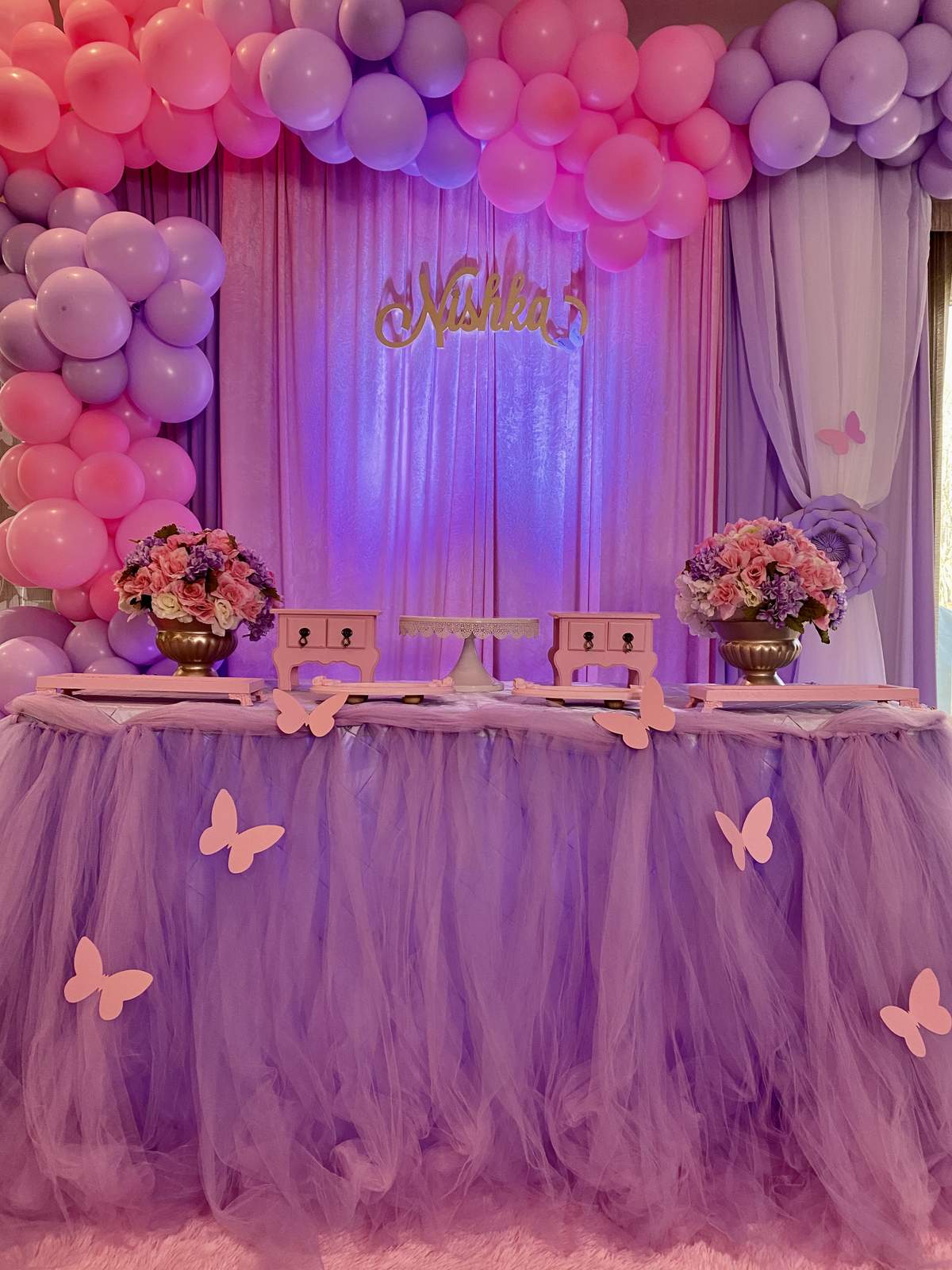 Pink & Lavender Butterfly Theme Birthday Party Ideas | Photo 9 of 14 ...