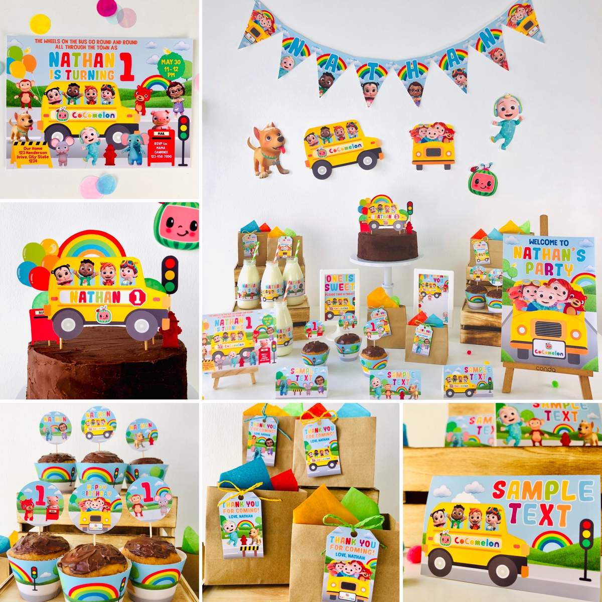 Cocomelon Wheels on the Bus / Birthday "Cocomelon Wheels on the Bus ...