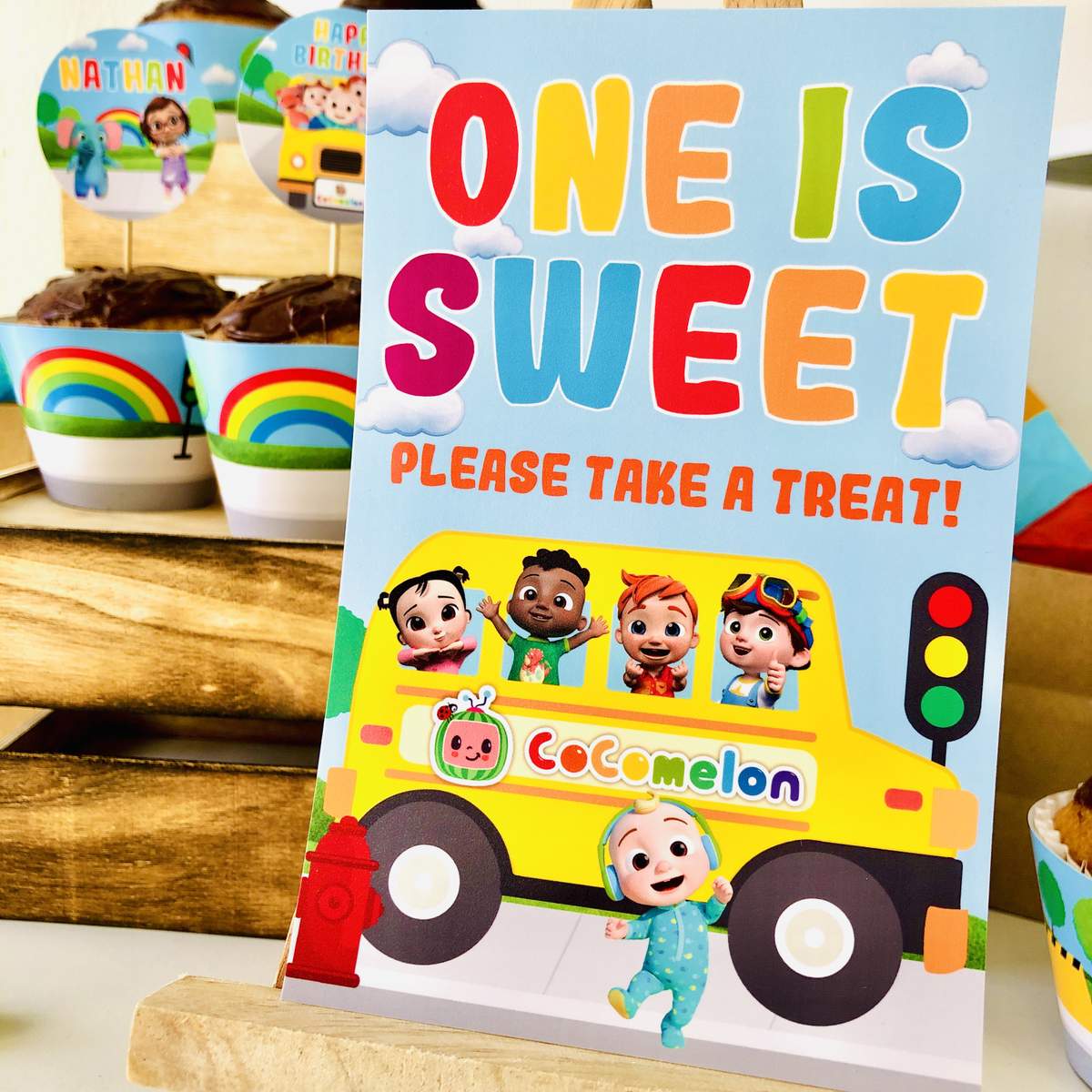 Cocomelon Wheels on the Bus Birthday Party Ideas | Photo 36 of 50 ...