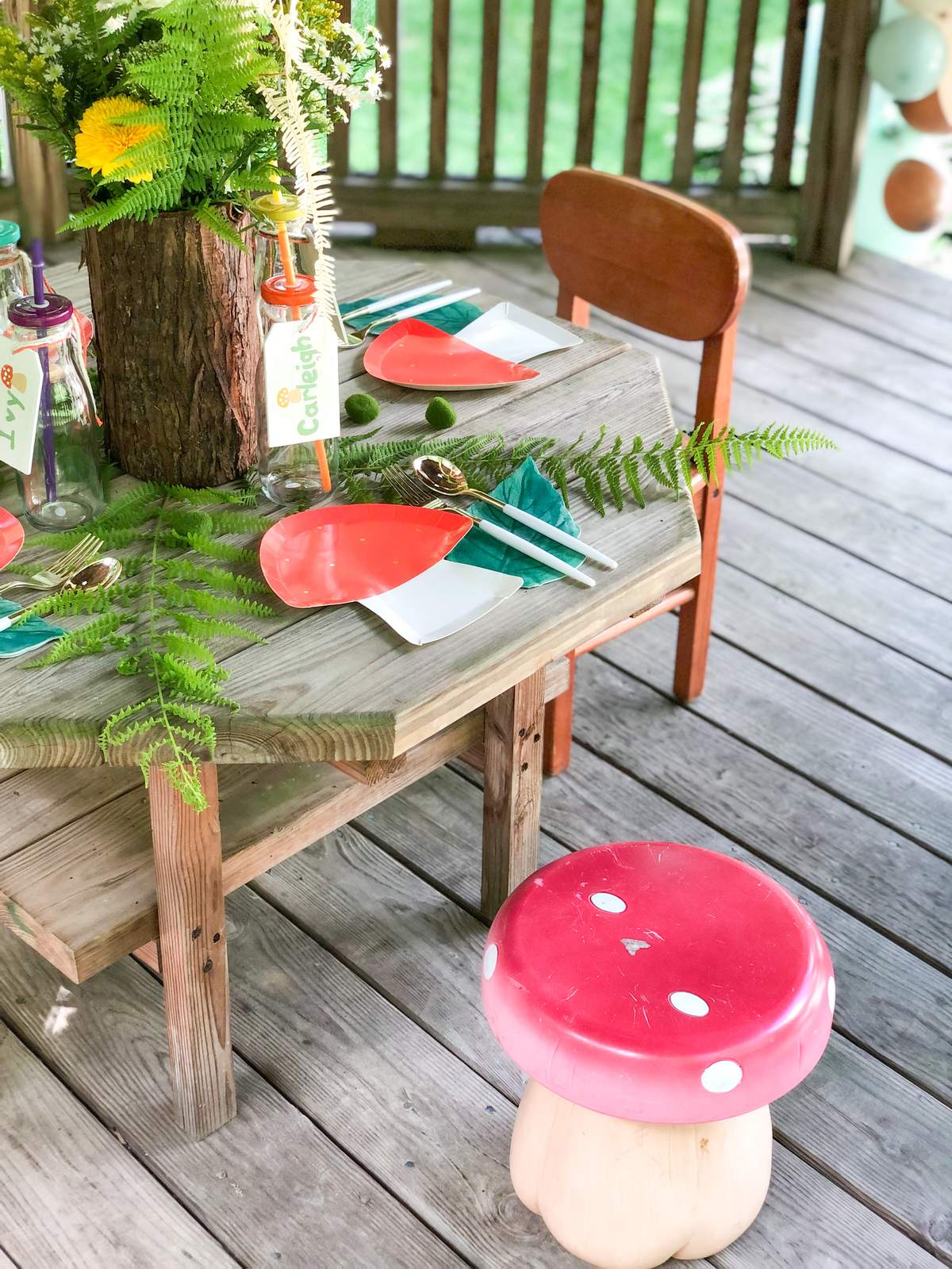 Toadstool Birthday Party Ideas | Photo 15 of 51 | Catch My Party