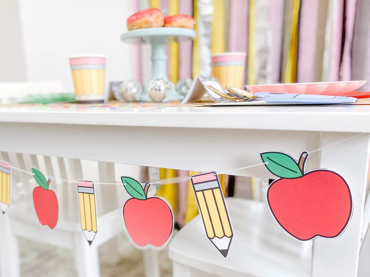 pencils & apples Back to School Party Ideas | Photo 6 of 8 | Catch My Party