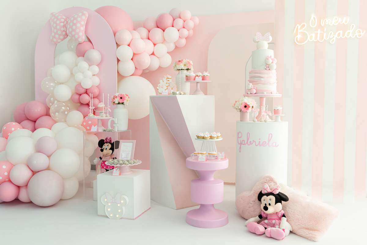 Mickey Mouse / Minnie Mouse Baptism Party Ideas | Photo 1 of 18 | Catch ...