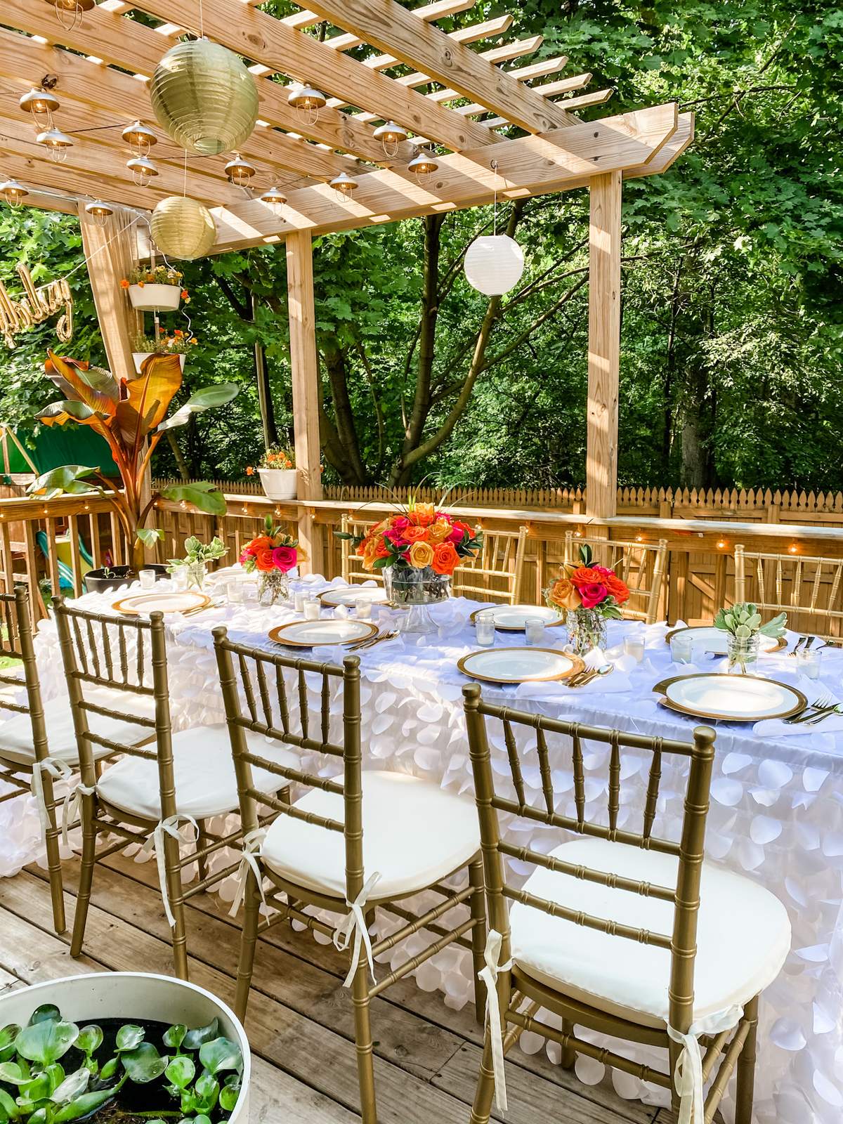 Classy Dinner Party / Birthday "Backyard Dinner Party" | Catch My Party