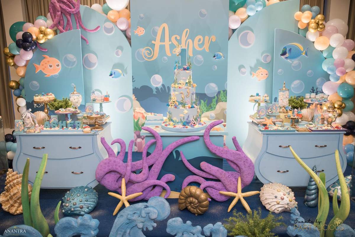 Under the sea Birthday Party Ideas | Photo 2 of 35 | Catch My Party