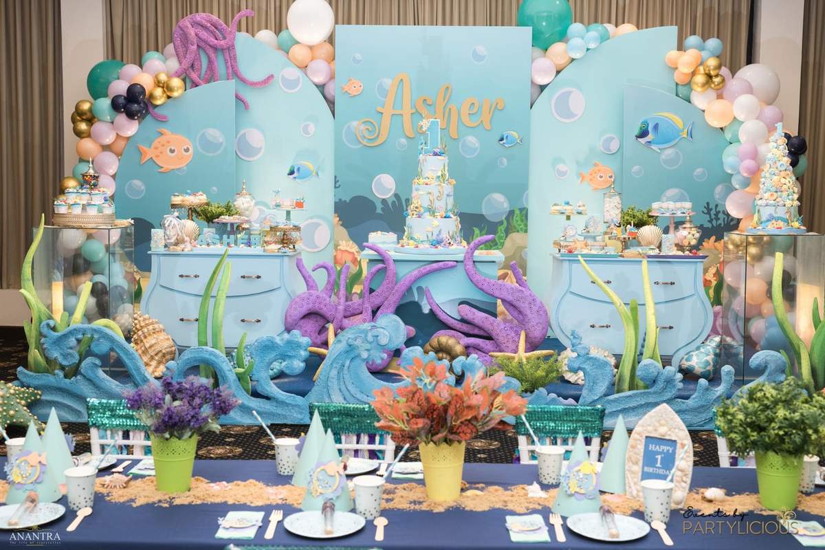 Under the sea Birthday Party Ideas | Photo 2 of 35 | Catch My Party