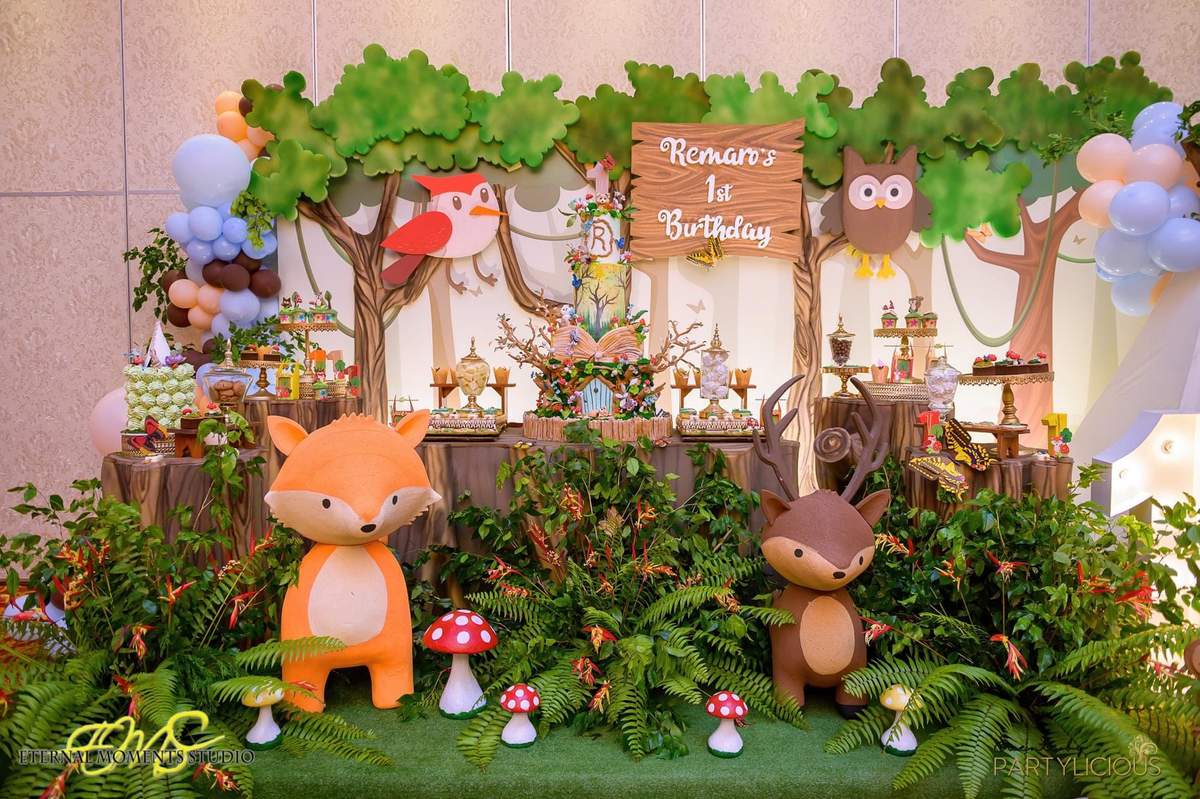 Woodland theme Birthday Party Ideas | Photo 1 of 33 | Catch My Party