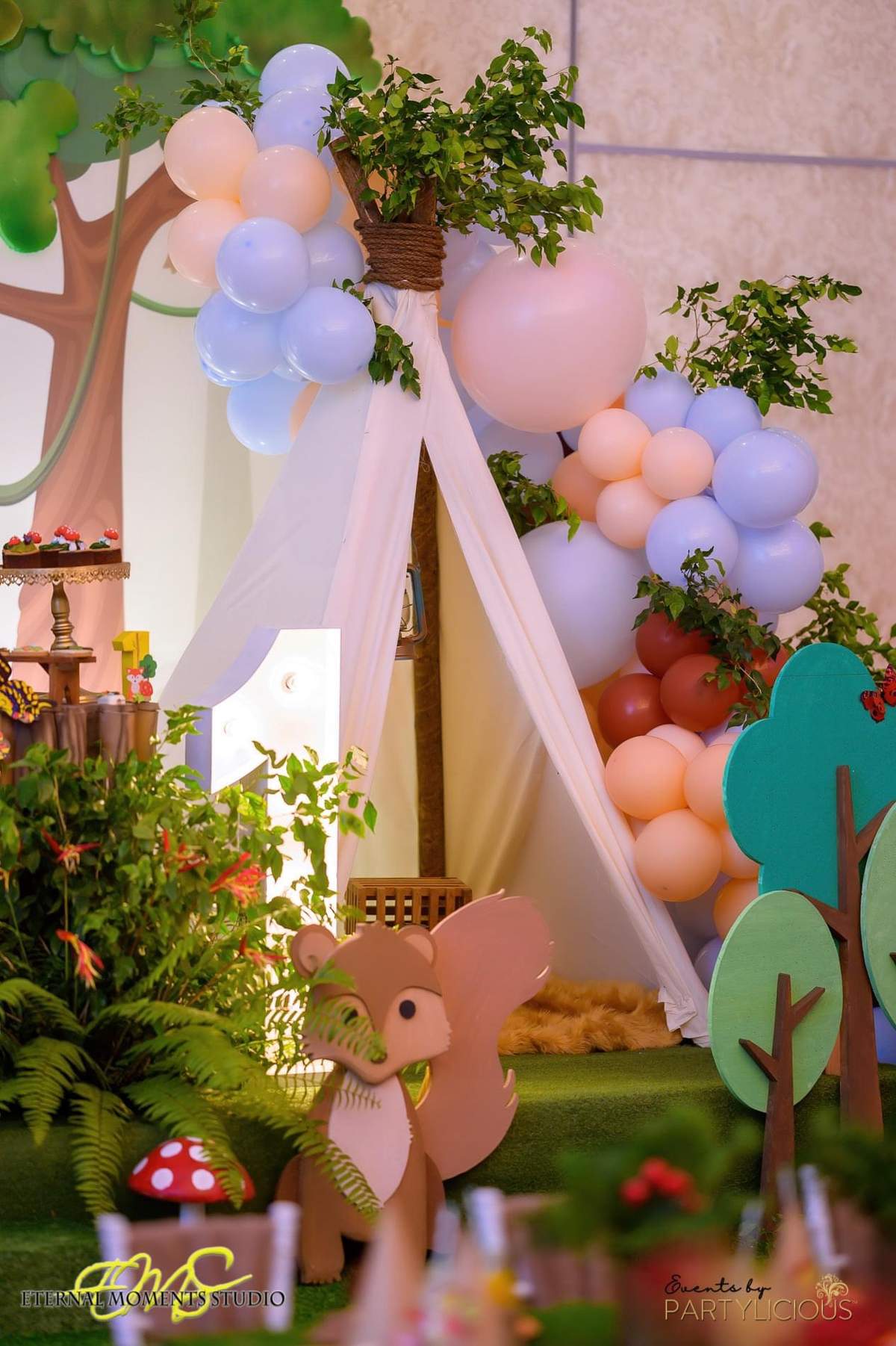 Woodland theme Birthday Party Ideas | Photo 1 of 33 | Catch My Party