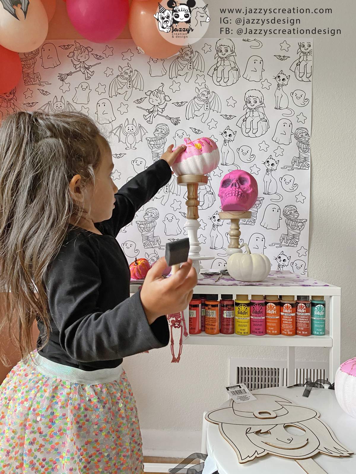 Bright Paint Colors Halloween Party Ideas | Photo 4 of 12 | Catch My Party